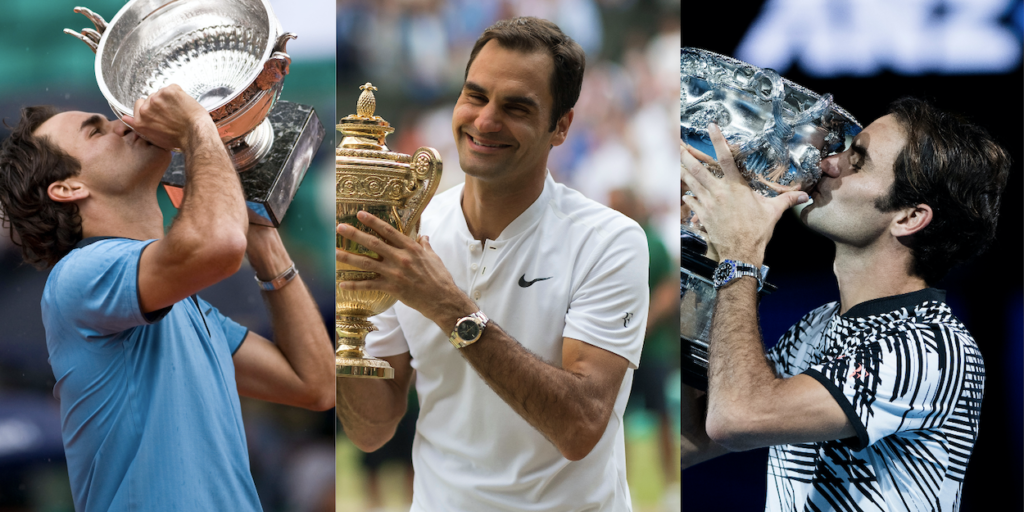 Roger Federer - His Greatest Slam Moments