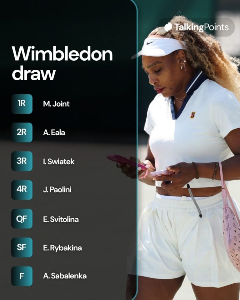 Serena Williams handed golden opportunity after the Wimbledon draw is ...